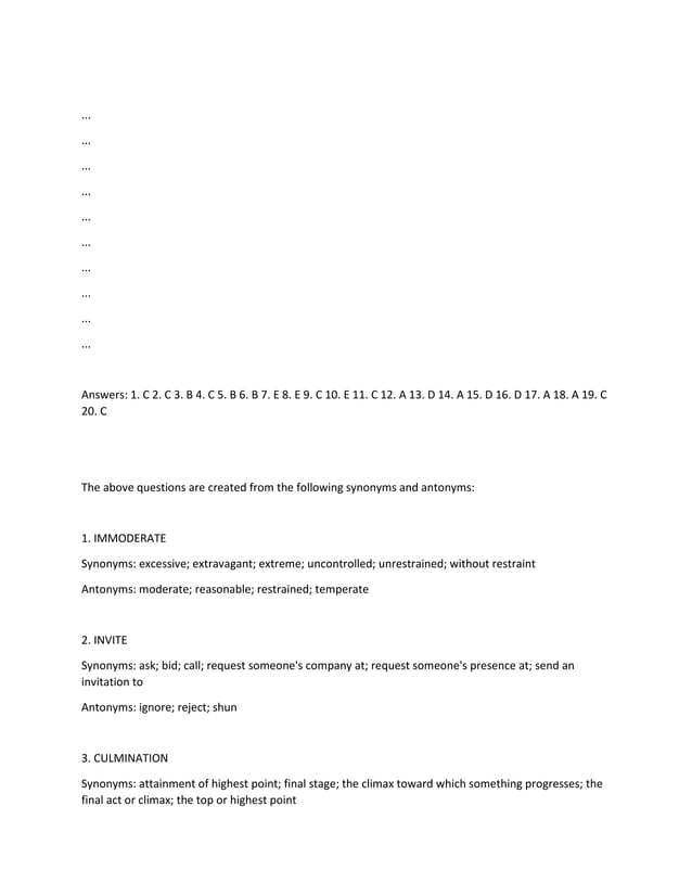 Sat Vocabulary Flashcards Printable | PDF