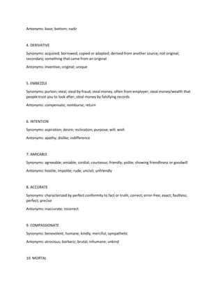 Sat Vocabulary Flashcards Printable | PDF