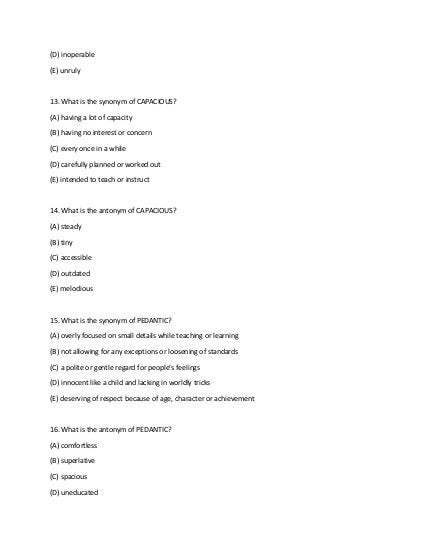 Sat Vocabulary List 1 | PDF