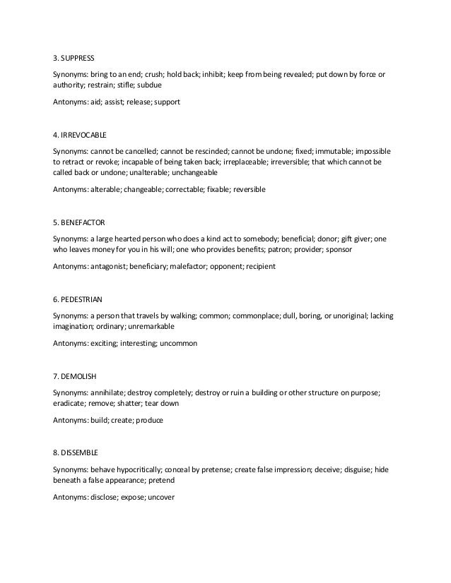 Sat Vocabulary Practice Quizlet | PDF