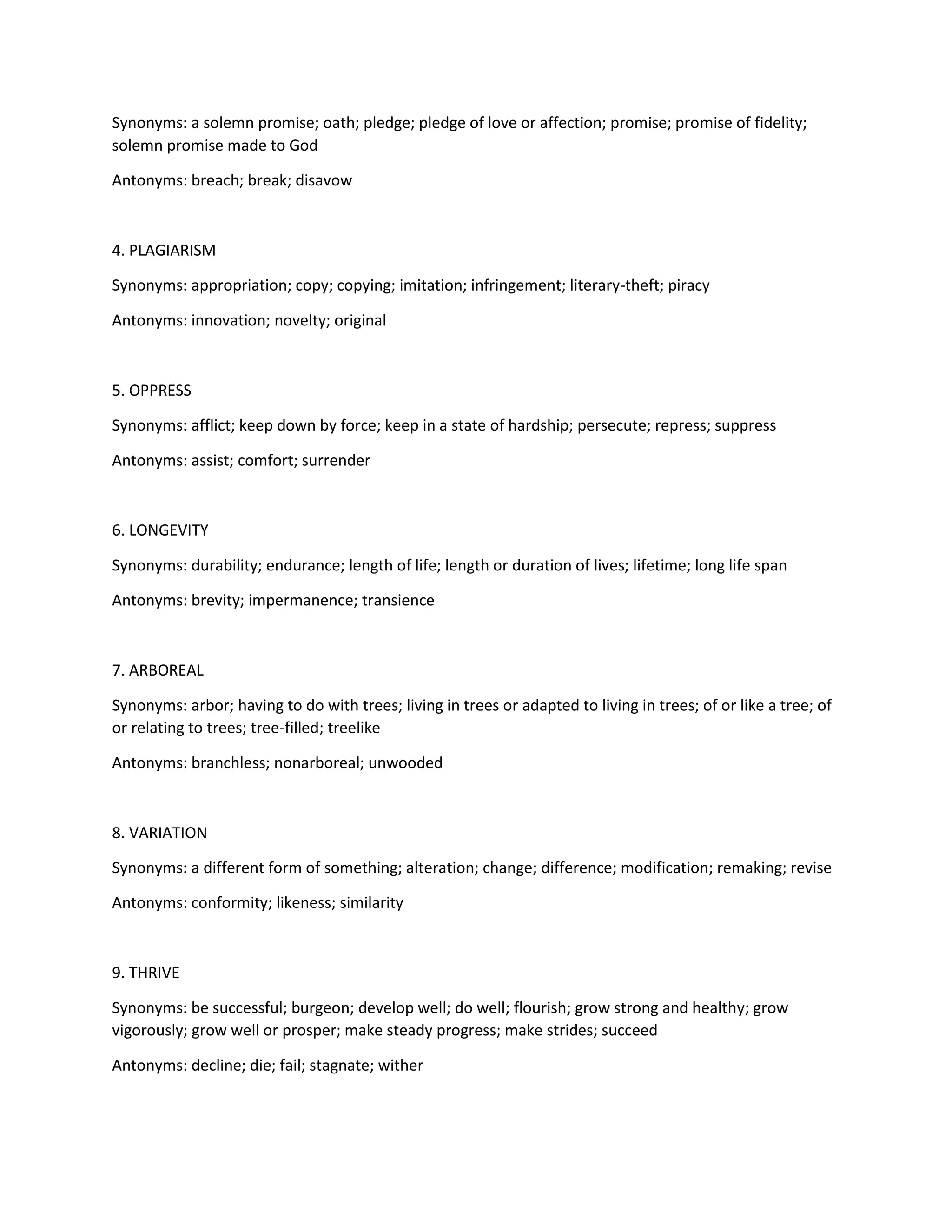 Sat Vocabulary Questions | PDF