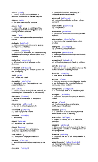 Sat vocabulary vocabuly | PDF