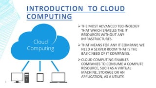 cloud computing by satwik | PPTX | Cloud Computing | Internet