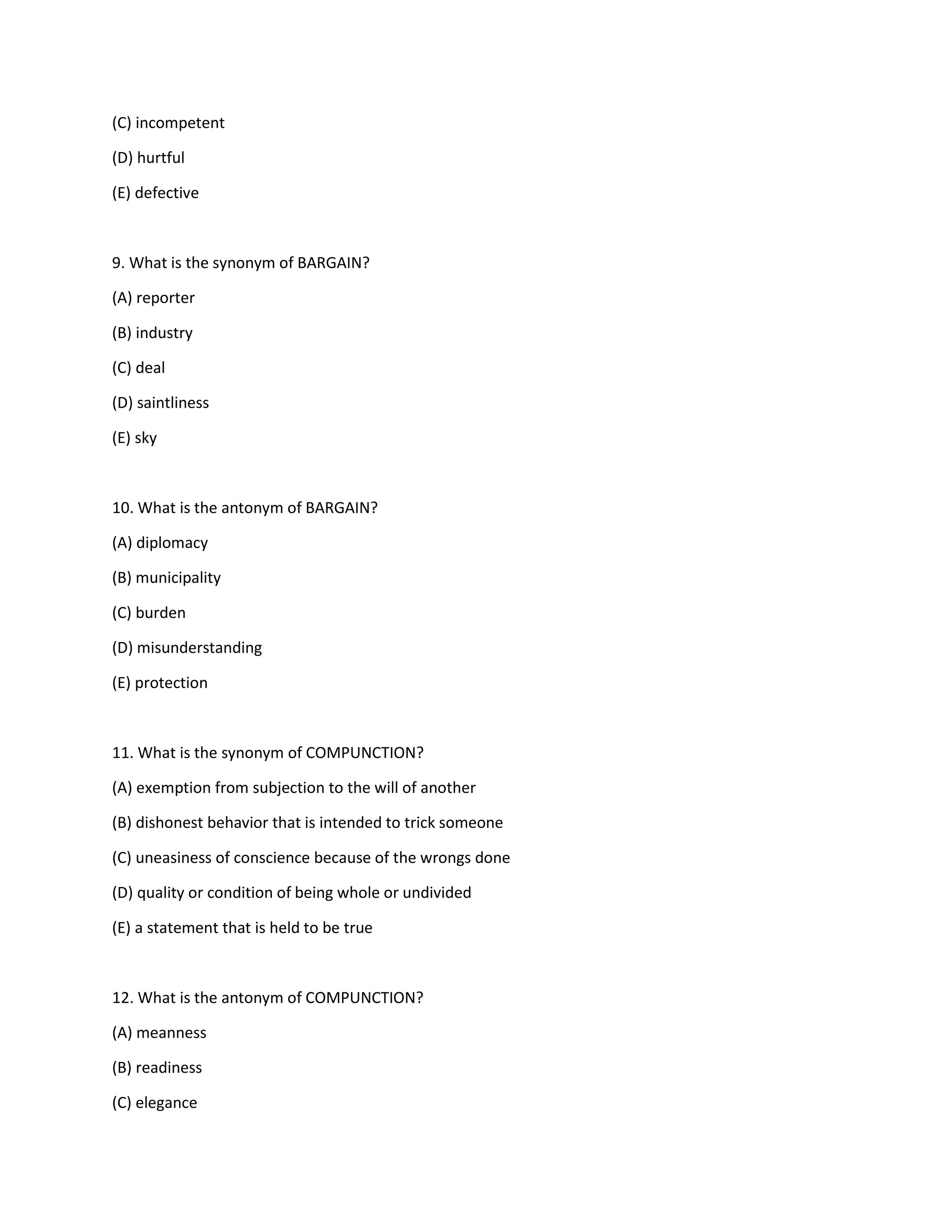 Sat Words In Context Practice | PDF