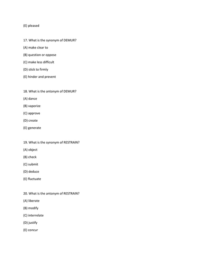 Sat Words In Context Practice | PDF