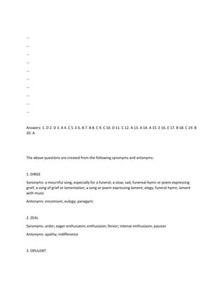 Sat Words In Context Practice | PDF