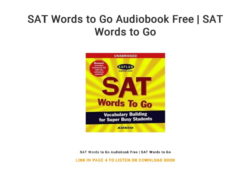SAT Words To Go Audiobook Free SAT Words To Go sat-words-to-go-audiobook-free-sat-words-to-go
