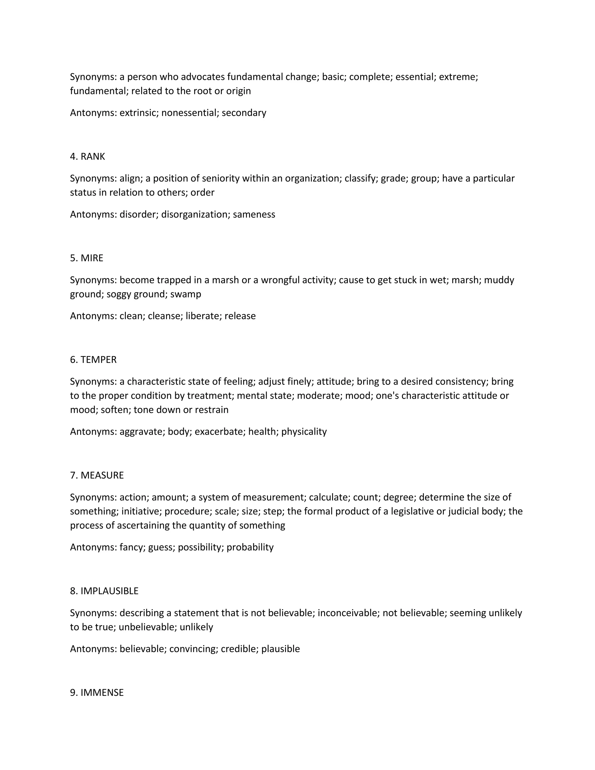 Sat Words With Sentences | PDF