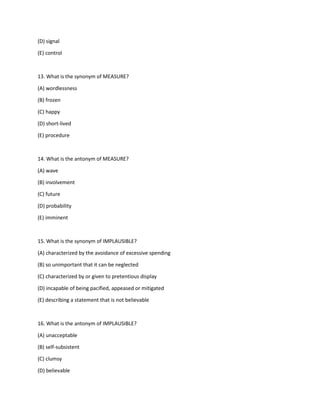Sat Words With Sentences | PDF