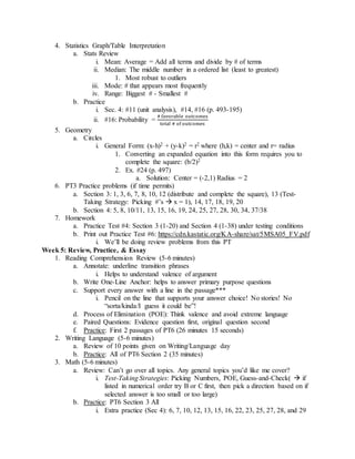 SAT Workshop Curriculum | DOCX | Standardized Testing | Educational ...