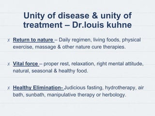 Naturopathic approach in management of acute & chronic disease | PPTX