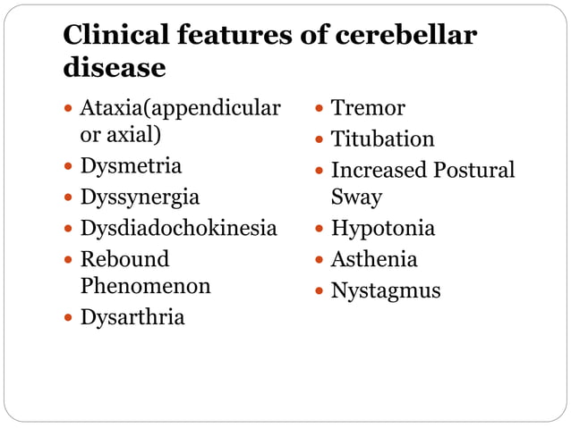 Approach to a case of ataxia | PPTX