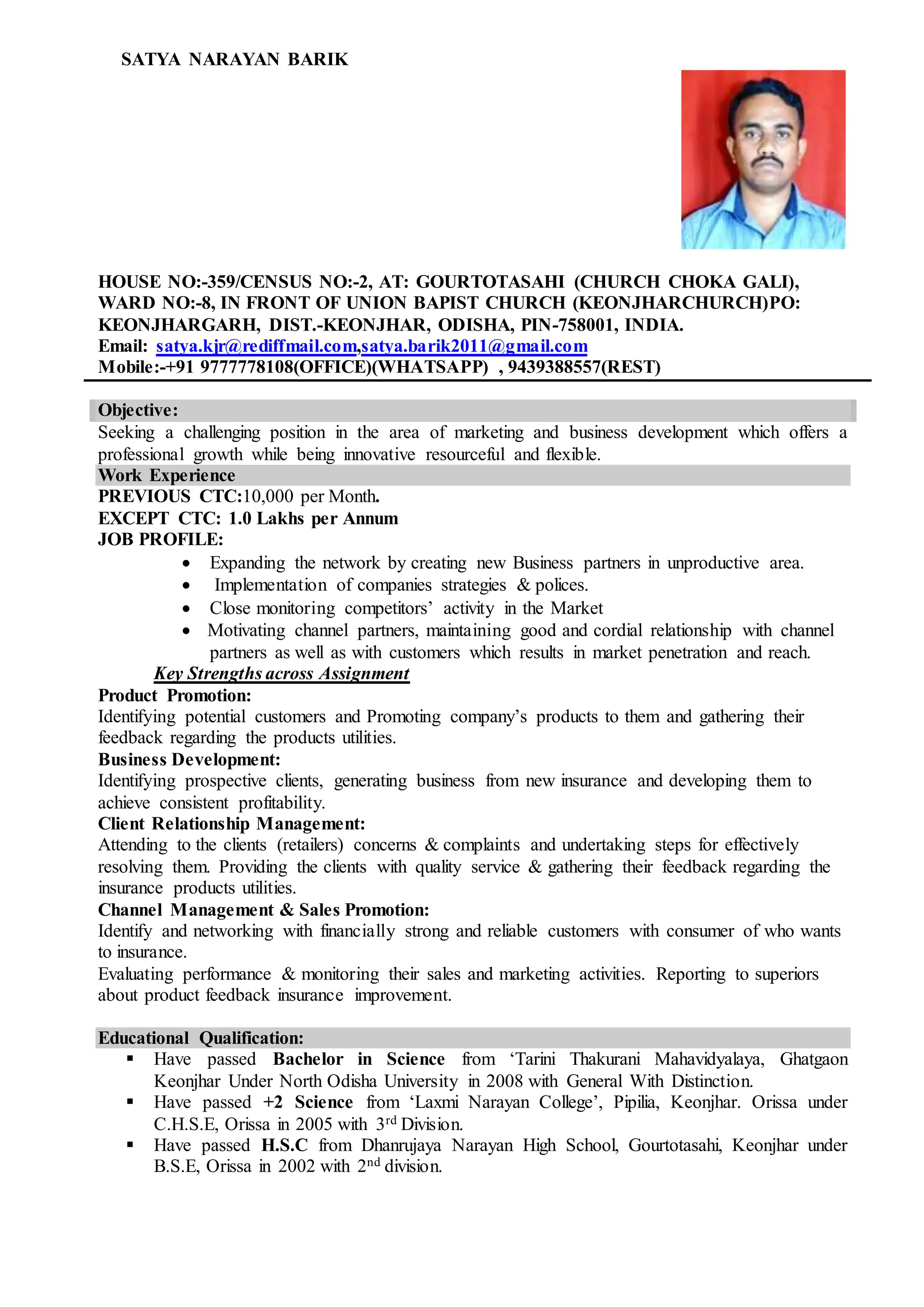 Satya cv (1) | PDF