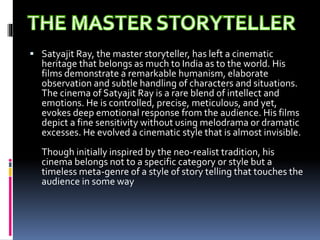 Satyajit rayloiiuo | PPT