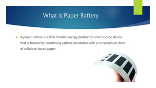 paper battery | PPTX