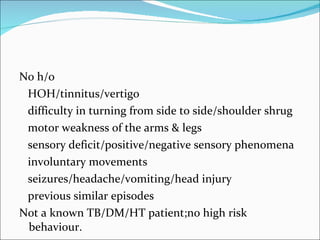 A Case of Oro-Facio-Bulbar weakness | PPT