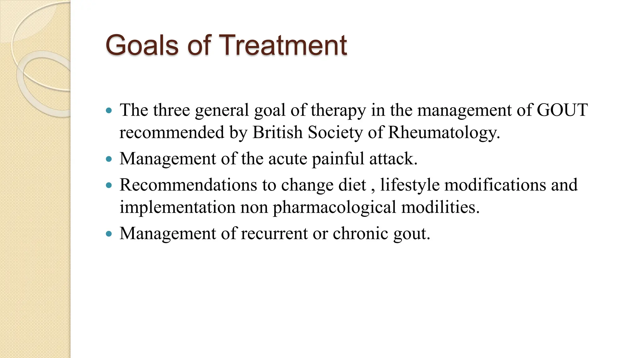 Gout Case Presentation Assignment College | PPTX