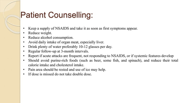 Gout Case Presentation Assignment College | PPTX