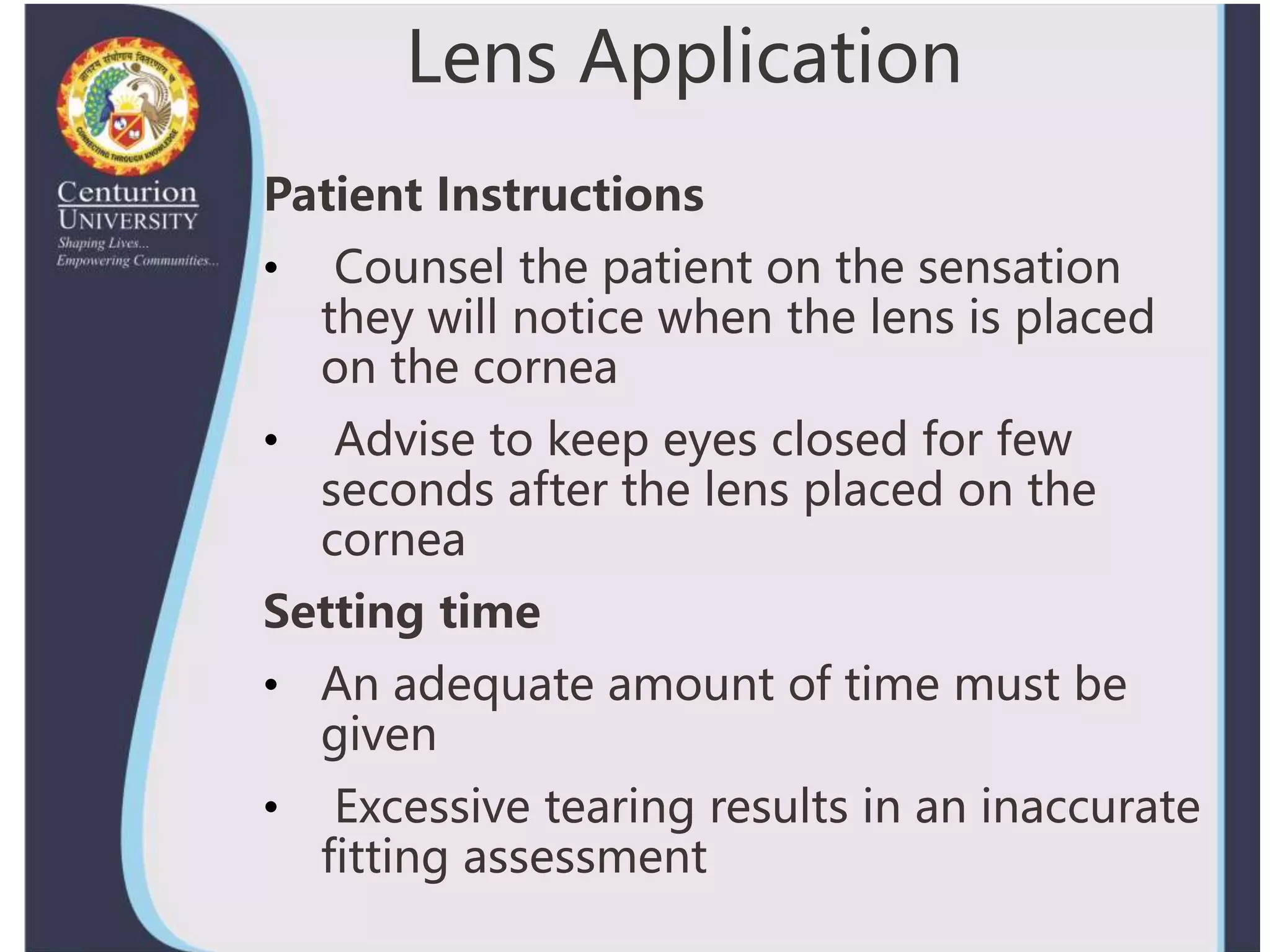 RGP contact lens fitting | PPTX