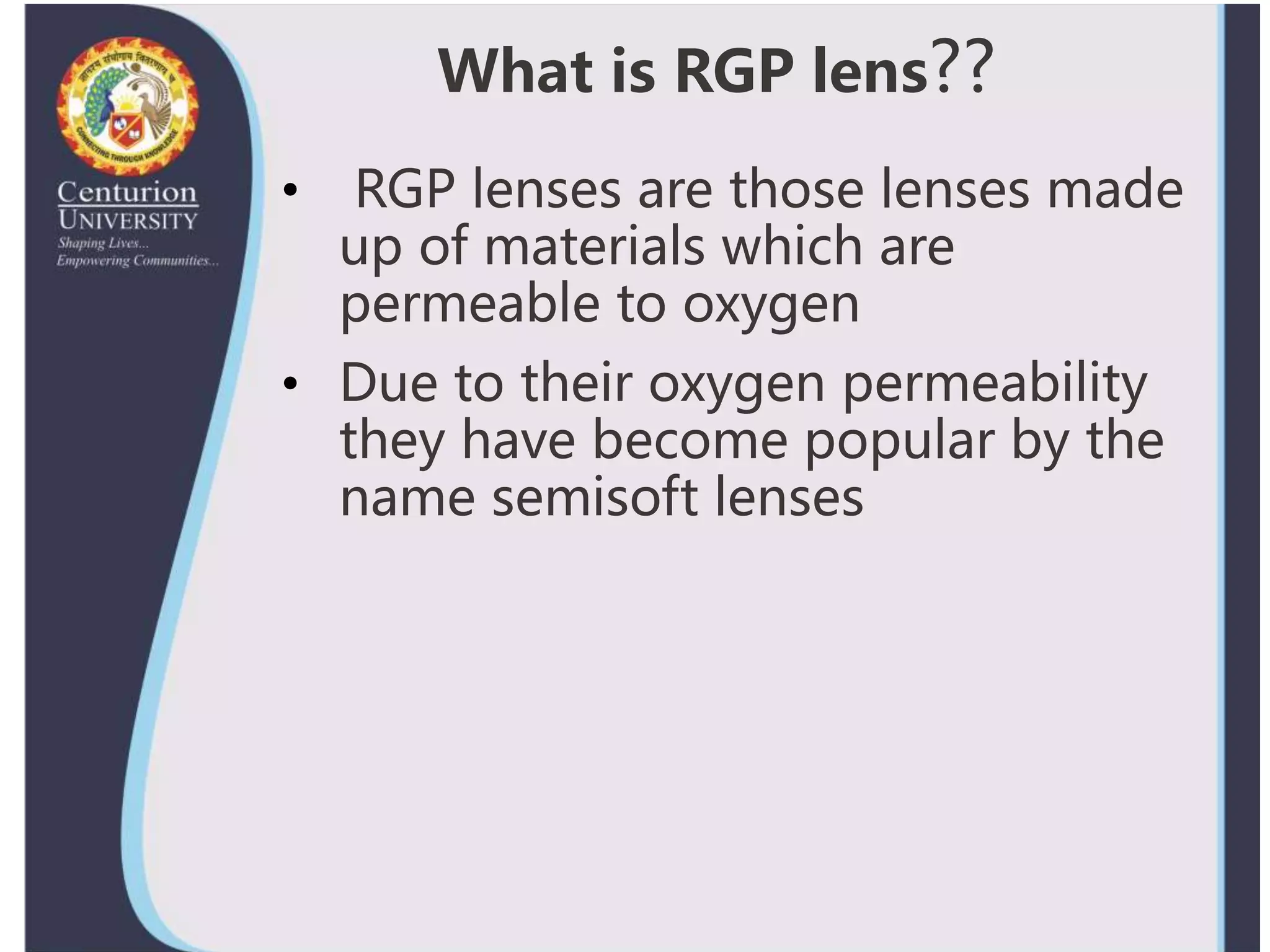 RGP contact lens fitting | PPTX