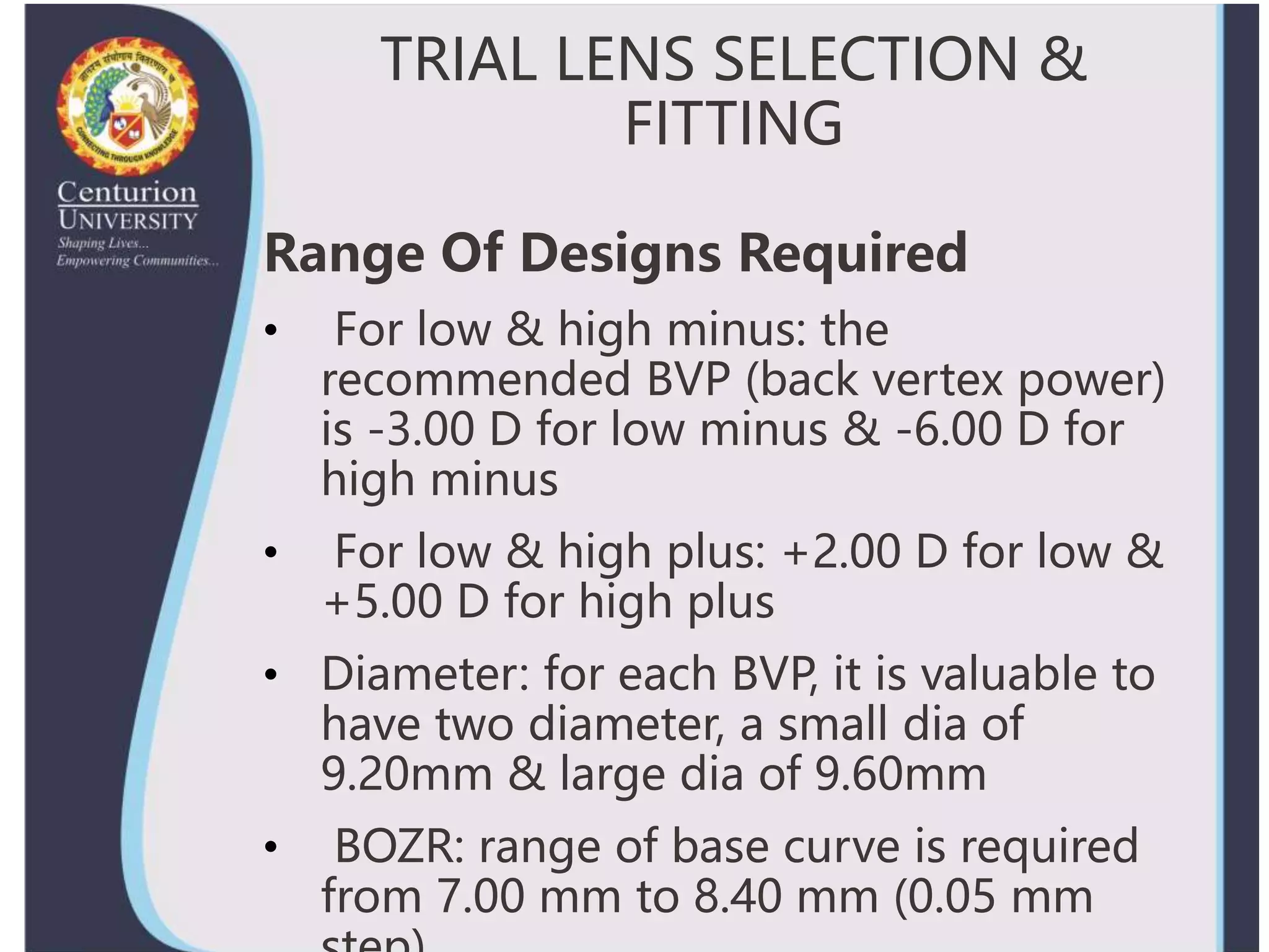 RGP contact lens fitting | PPTX