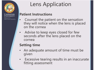 RGP contact lens fitting | PPTX