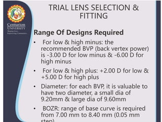 RGP contact lens fitting | PPTX