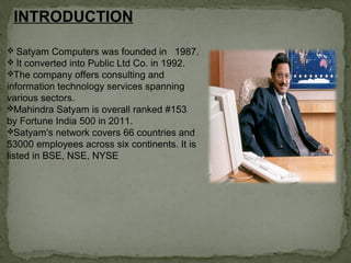 Satyam case study | PPT