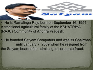 Satyam case study | PPT