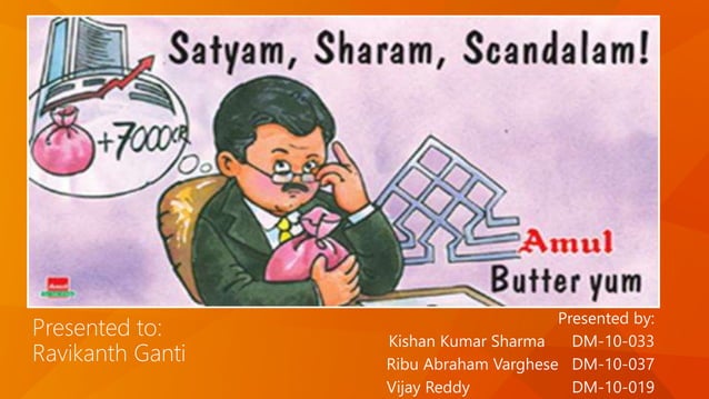 Satyam Scandal | PPT