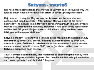 Satyam scam | PPTX