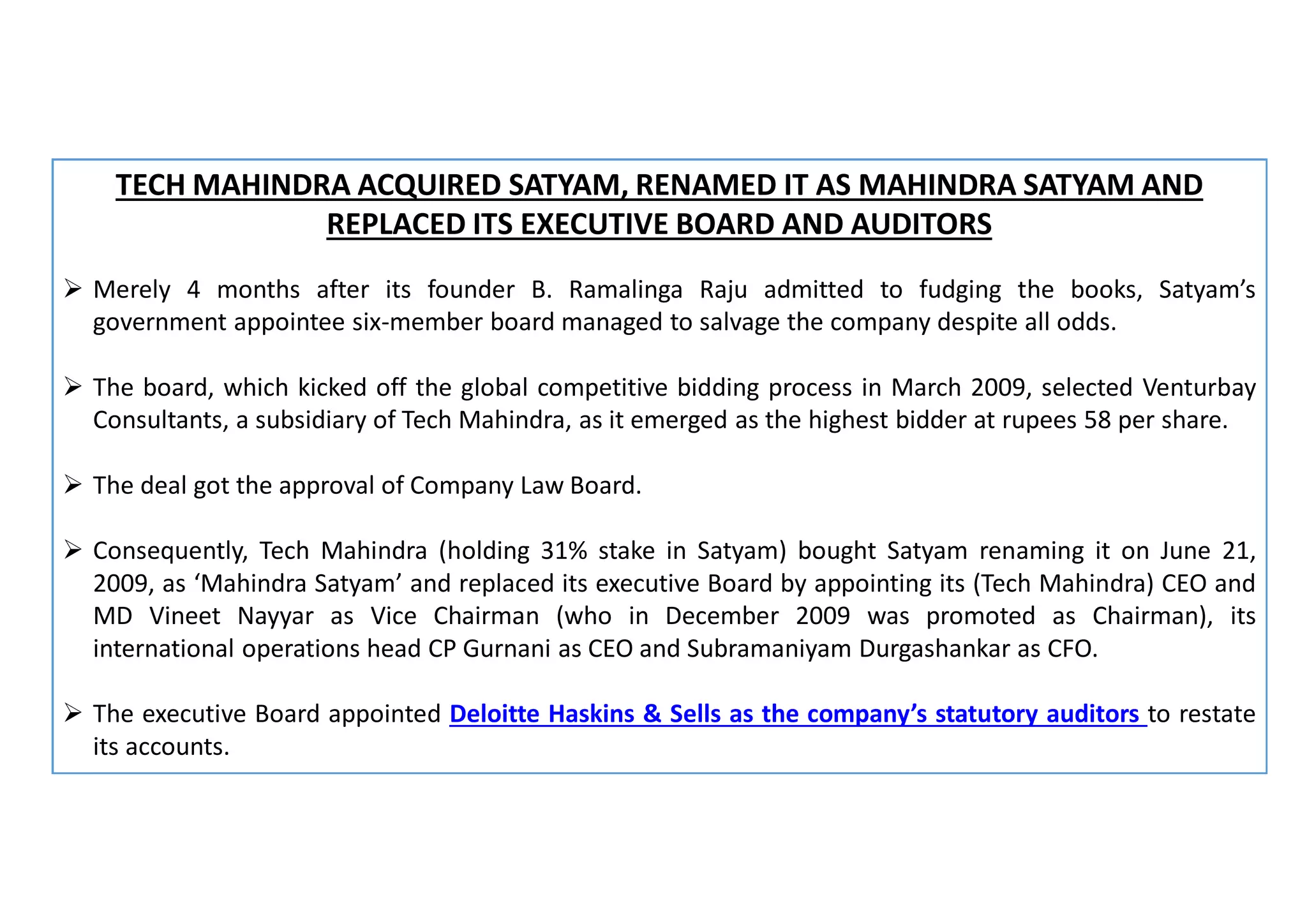 Satyam scam...a shame in indian corporate it world | PPT