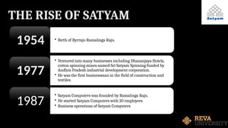 Satyam scam- A major unethical practice in india | PPTX