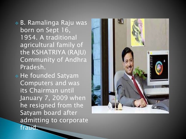 Satyam scam - corporate governance | PPT