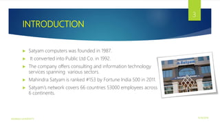 Satyam scam full ppt | PPTX