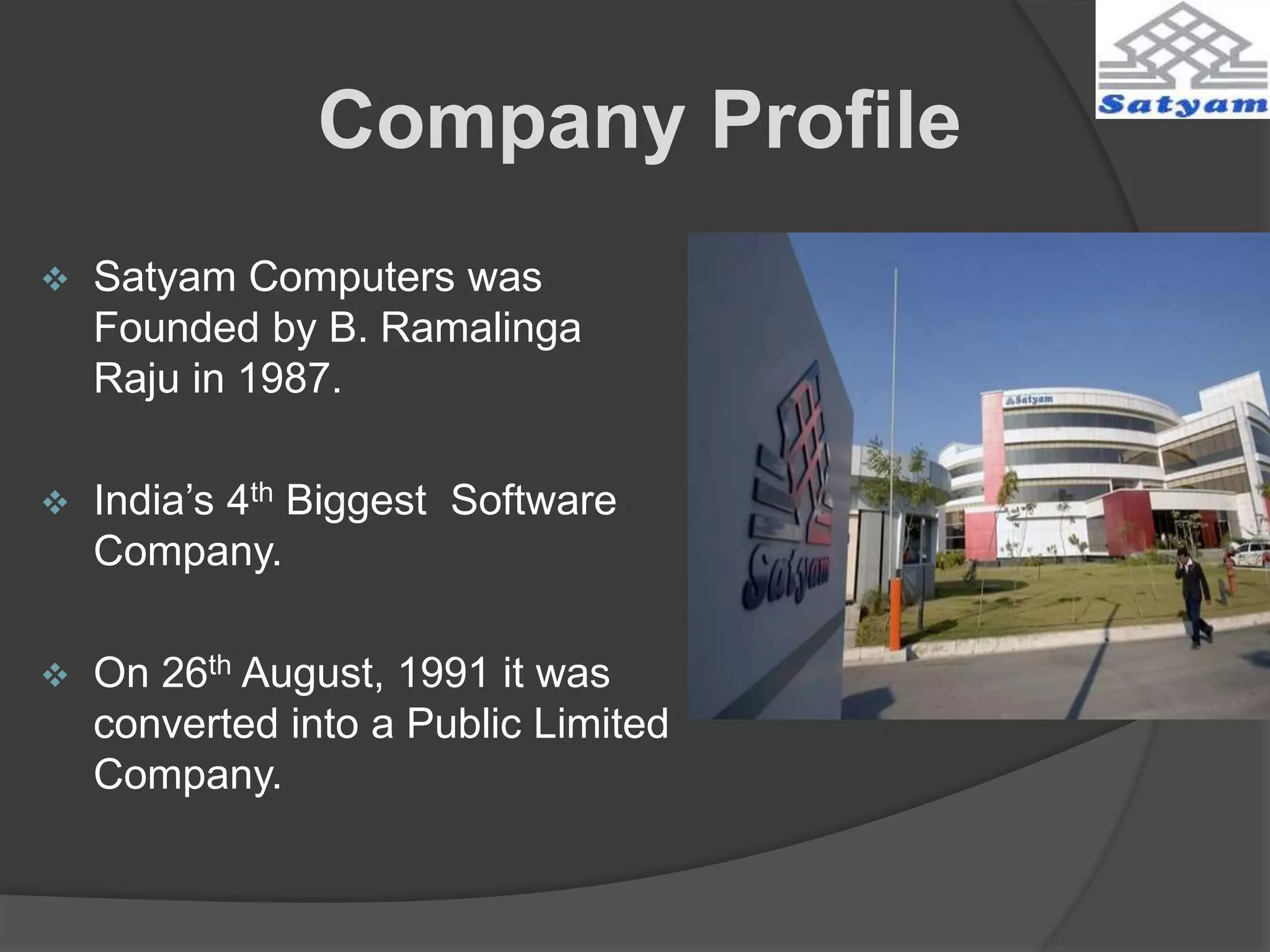 Satyam Scam ppt | PPTX