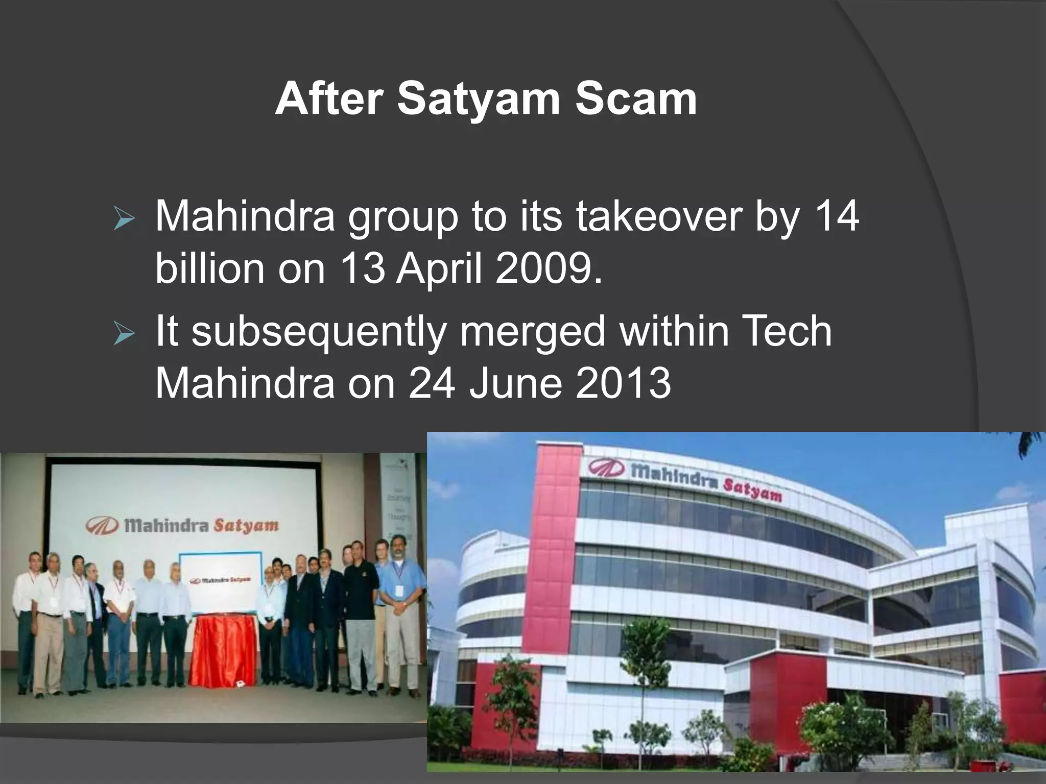Satyam Scam ppt | PPTX