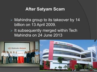 Satyam Scam ppt | PPTX