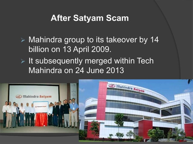 Satyam Scam ppt | PPTX