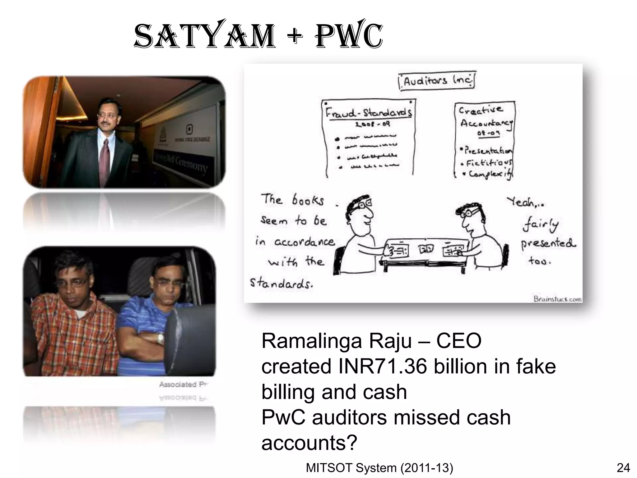 Satyam scandal a full analysis | PPTX
