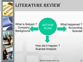 Satyam scandal a full analysis | PPTX