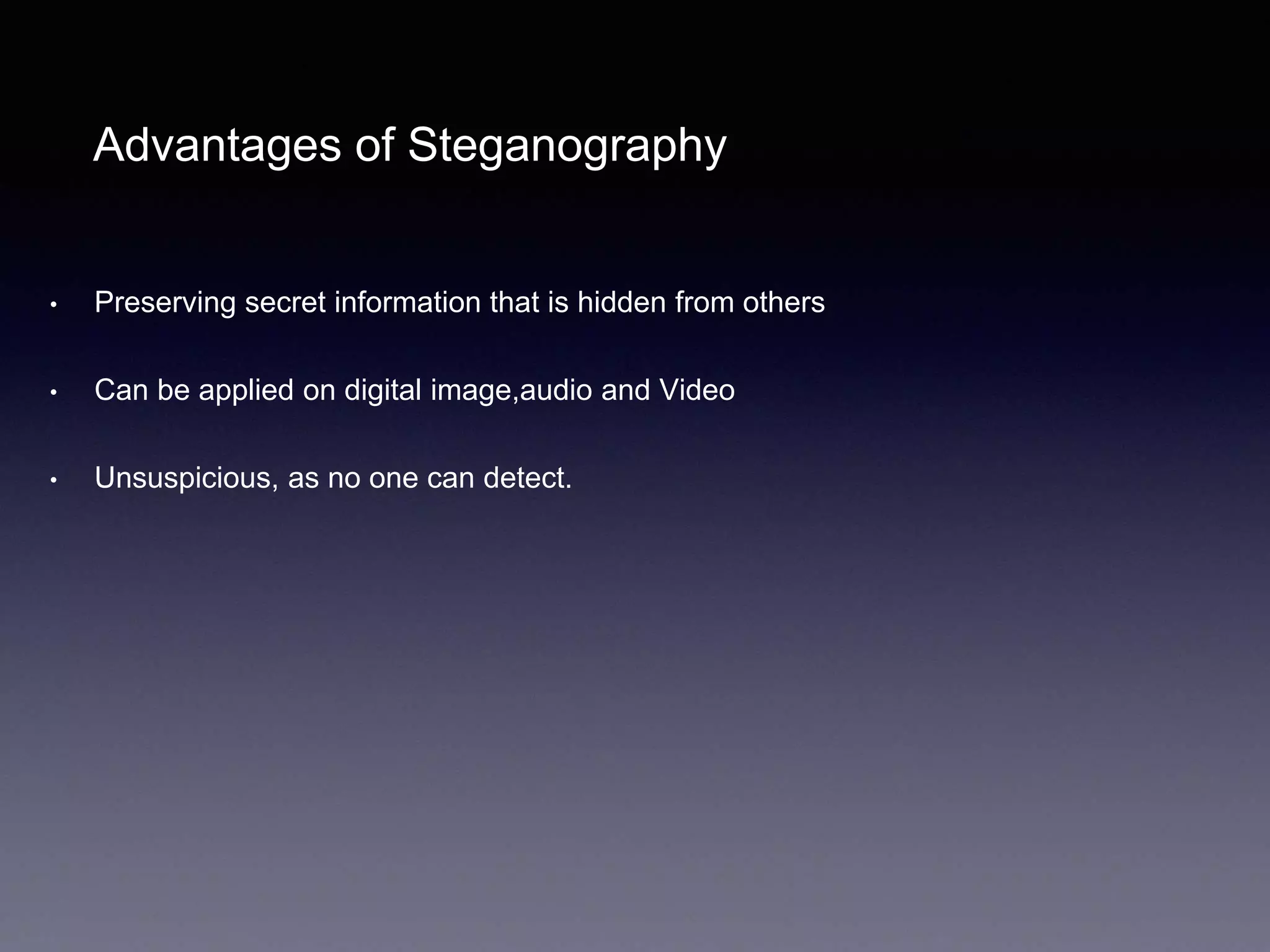 Steganography | PPTX