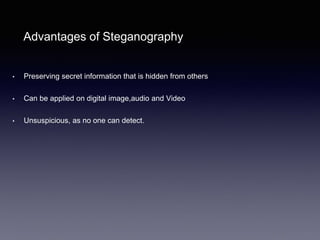 Steganography | PPTX