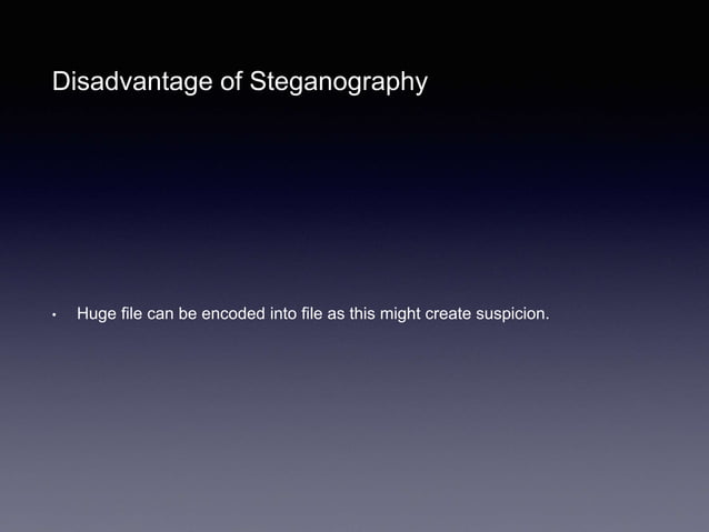 Steganography | PPTX