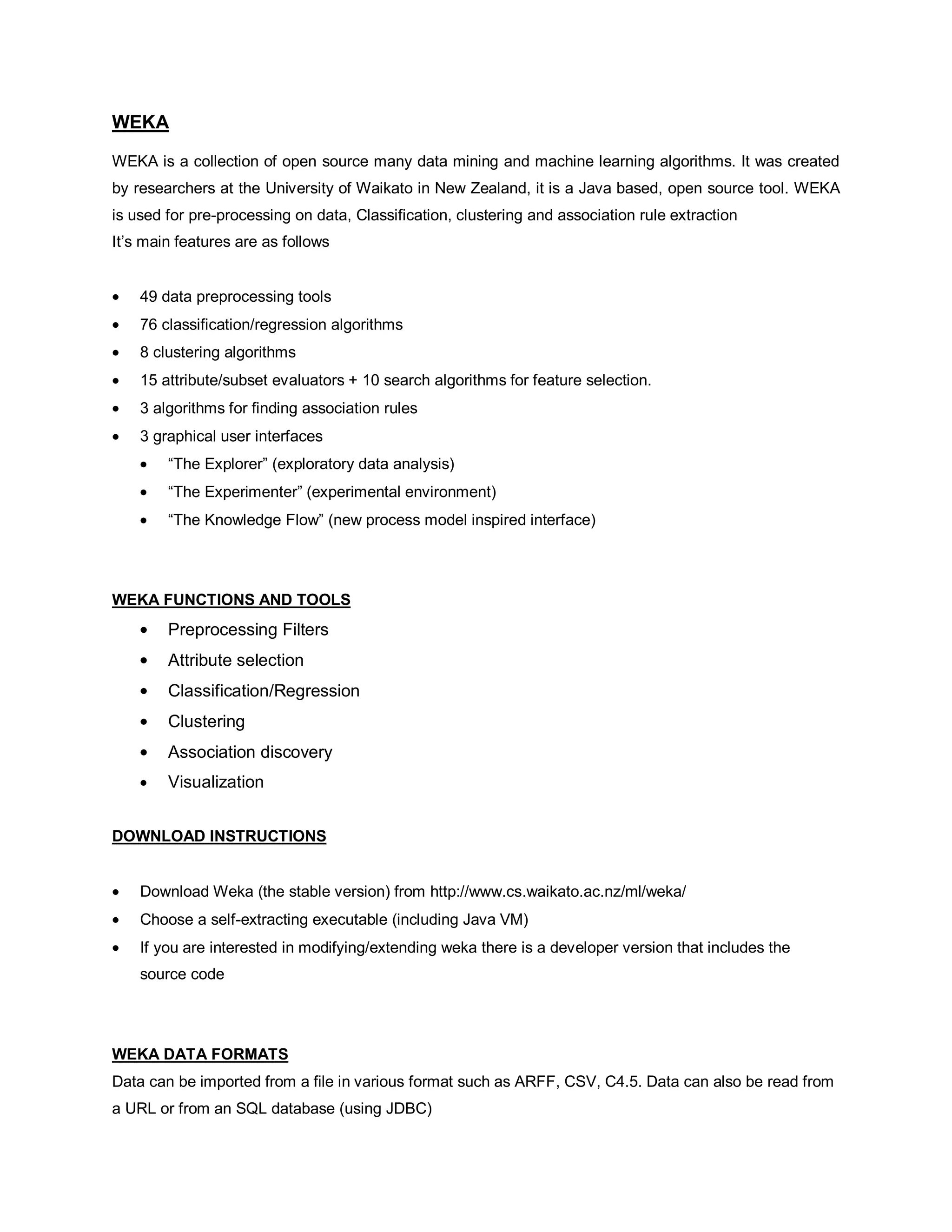 DATA MINING on WEKA | PDF