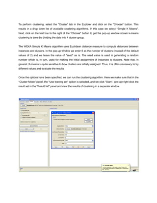 DATA MINING on WEKA | PDF