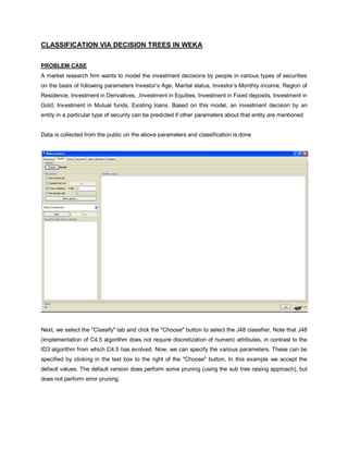DATA MINING on WEKA | PDF