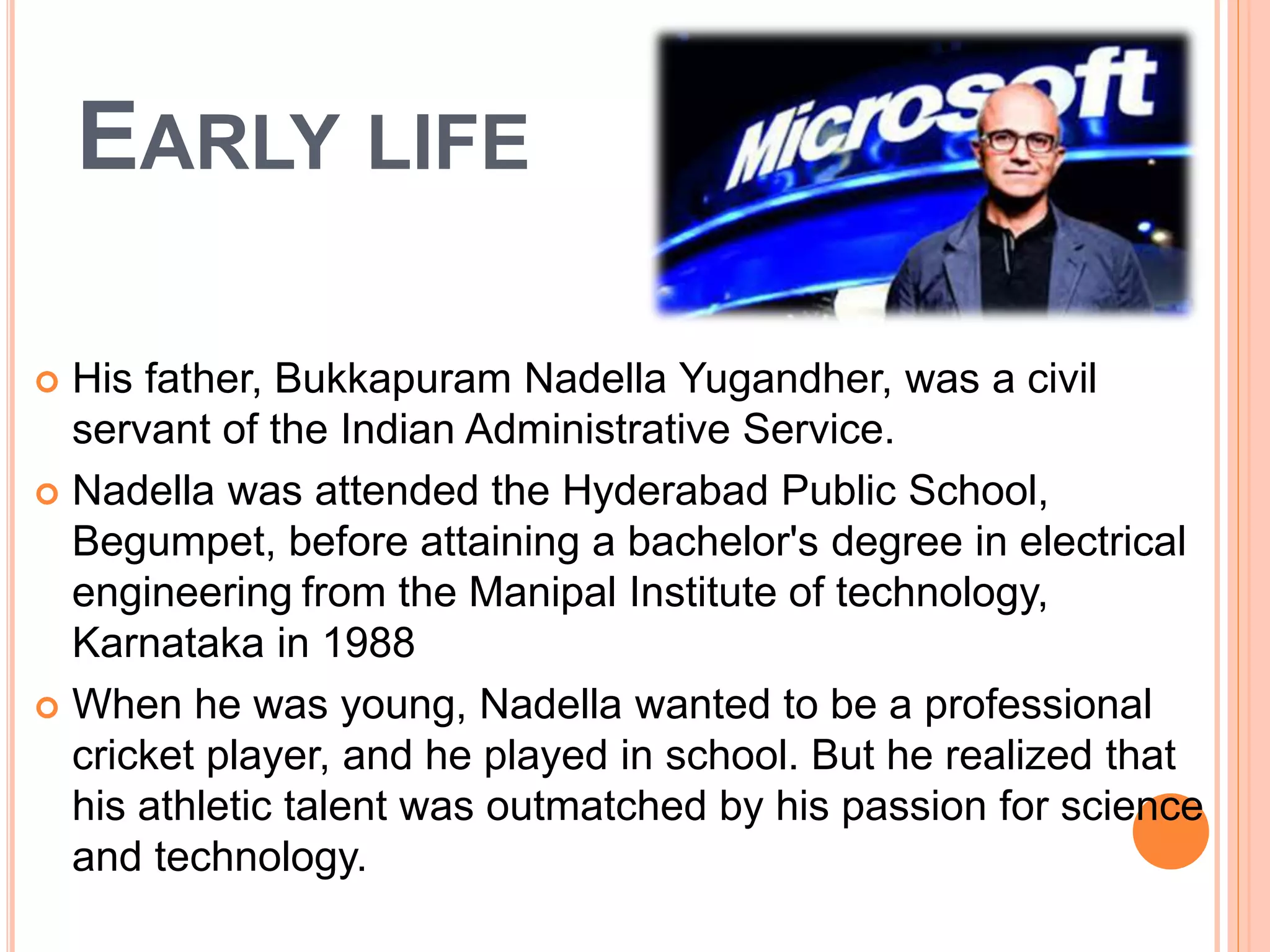 Satya nadella PPT | PPTX