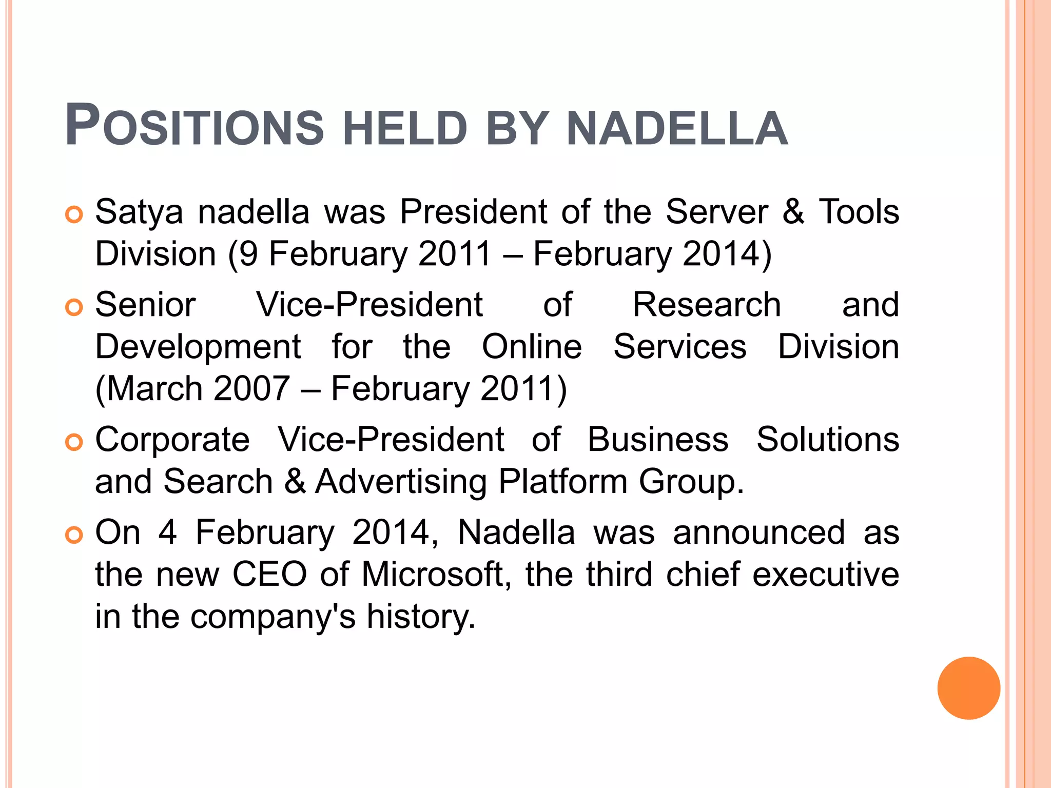 Satya nadella PPT | PPTX