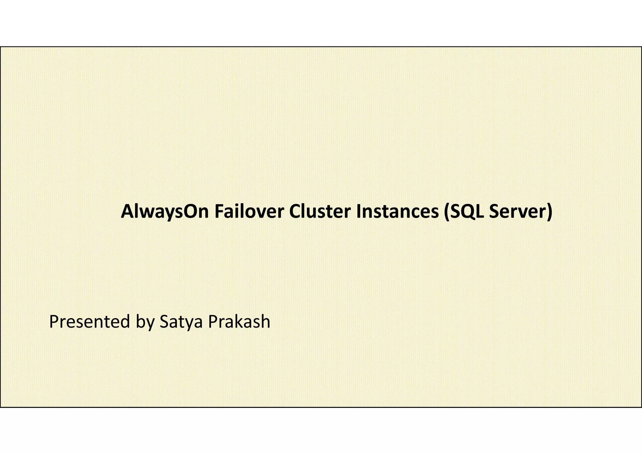 AlwaysON FCI | PDF